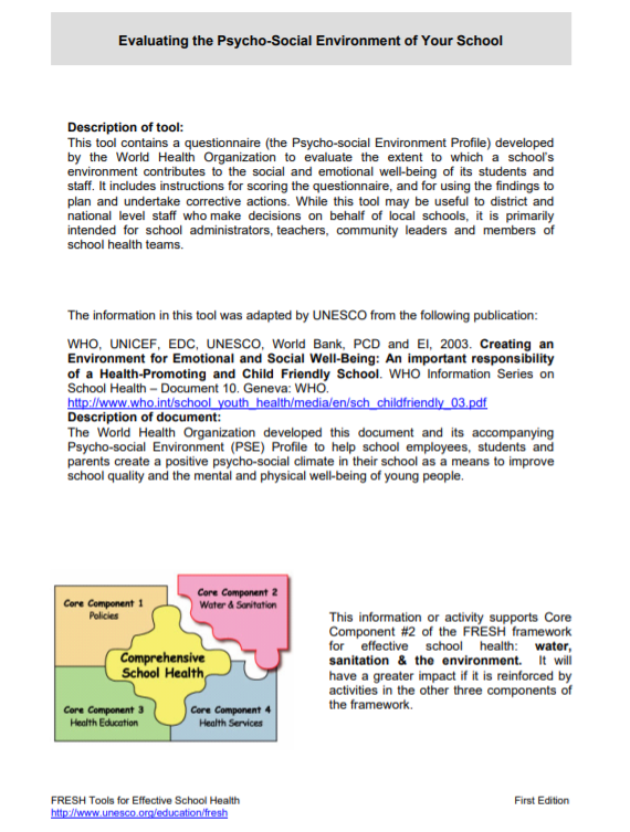 Resources for Psycho Social Skills Teaching During Emergencies – MESH